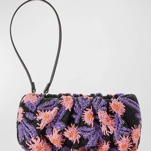 STAUD | Bags | Staud Beaded Bean Bag Quartz Acid Flora | Poshmark